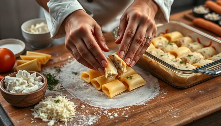 String Cheese Manicotti Dump and Bake » MyTastyBuds